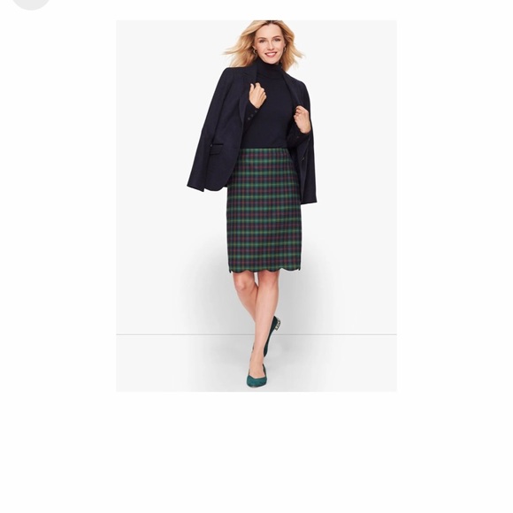 Talbots | Skirts | Talbots Wool Blend Plaid Skirt | Poshmark